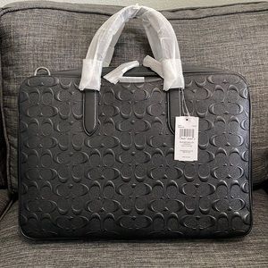 Coach | Bags | Coach Graham Slim Brief In Signature Leather | Poshmark